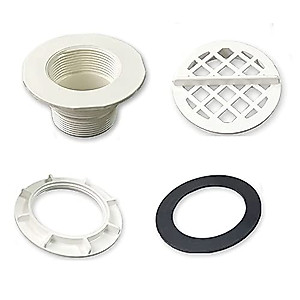 Wauebuly Threaded Inlet Strainer Kit (with Filter Nut and Rubber Washer) Replacement for Above Ground Pool Setup and Pool Sand Filter Pump
