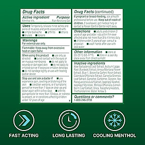 Biofreeze Roll On Pain Relief, Knee & Lower Back Pain Relief, Arthritis Pain Reliever, Sore Muscle Relief, Neck Pain Relief, Cooling Joint Pain Relief, FSA Eligible, Menthol Gel 3 Fl Oz (Pack of 3)