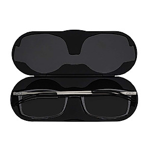 ThinOptics Unisex Adult Glasses Reading, Regular Case / Rectangle Black, 1.50 US