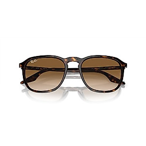Ray-Ban RB2203 Square Sunglasses, Havana/Clear Gradient Brown, 52 mm