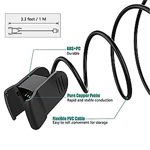 TUSITA [2-Pack Charger Clip Compatible with Halo View - USB Charging Cable 3.3ft 100cm - Fitness Tracker Accessories