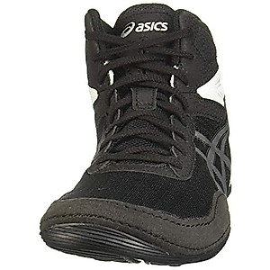 ASICS Men's Matflex 6 Wrestling Shoes, 13, Black/Silver