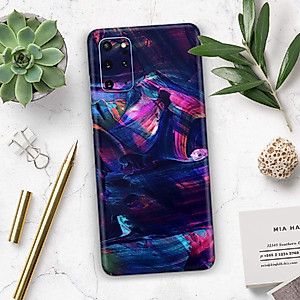 DesignSkinz Liquid Abstract Paint Remix V36 Protective Vinyl Decal Wrap Skin Cover Compatible with The Samsung Galaxy S20 (Screen Trim & Back Glass Skin)