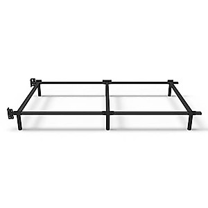 EMODA 7 Inch Twin XL Bed Frames Base for Box Spring and Mattress, 6 Legs Support Sturdy Metal Platform Tool-Free and Easy Assembly, Black