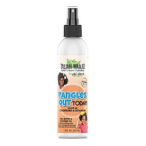 Taliah Waajid for Children Tangles Out Today Leave-in Conditioner | Detangler for Kids with Kinky, Wavy & Natural Hair | Repairs Damage & Breakage – 8 oz (U048)