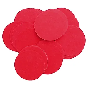 Playfully Ever After 5 Inch Red 15pc Stiff Felt Circles
