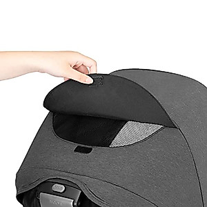 Evenflo Pivot Suite Travel System with LiteMax Infant Car Seat with Anti-Rebound Bar Devon Gray