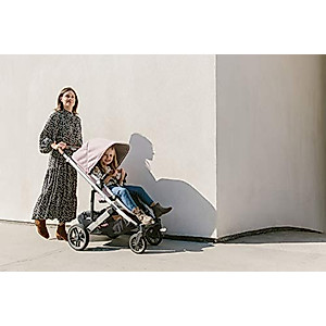 Cruz V2 Stroller - Bryce (White Marl/Silver/Chestnut Leather)