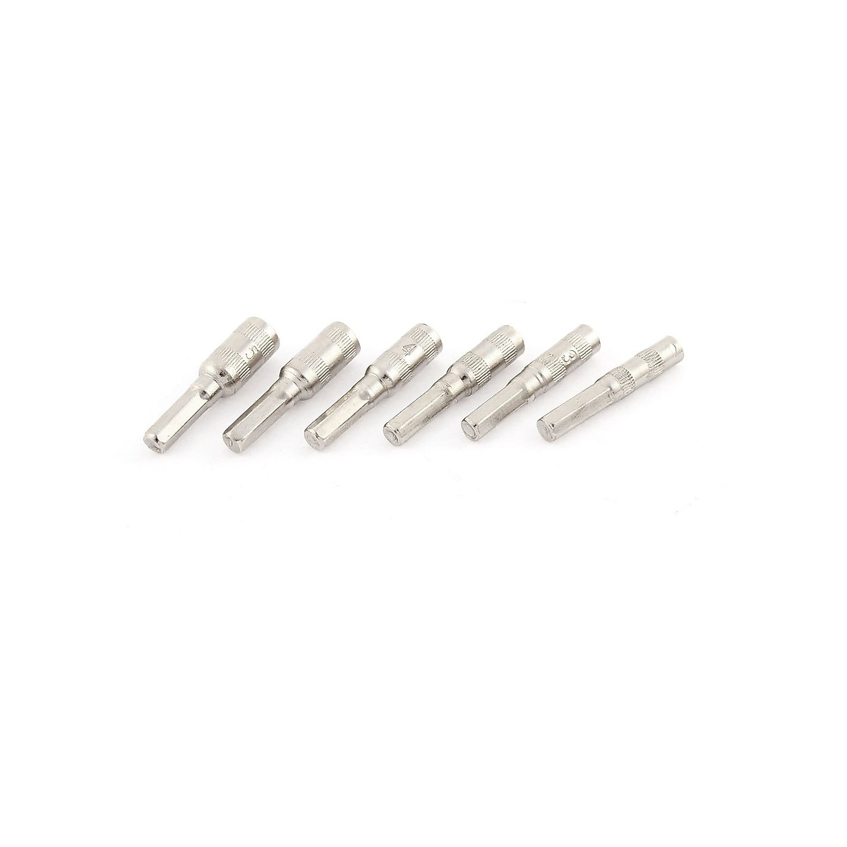 uxcell A15052300ux0043 6 in 1 H4 Shank 2.5mm 3mm 3.5mm 4mm 4.5mm 5mm 6 Points Hex Socket
