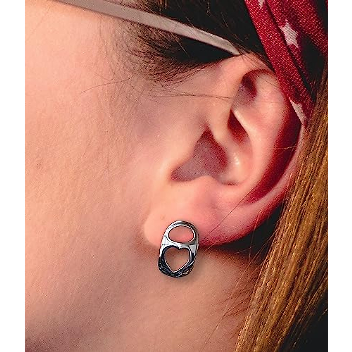 Beer Earrings for Women -Soda Tab Earrings-Sterling Silver Solid-Unique Earrings for Women-Soda Can Tab Earrings-Sahma