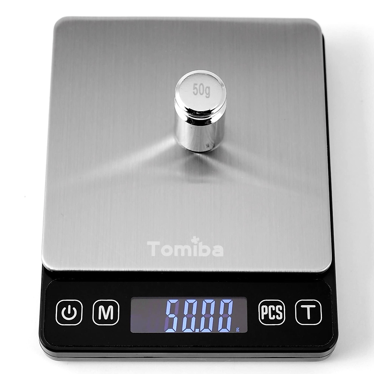 Digital Touch Pocket Scale 0.01oz - Tomiba 3000g Small Portable Electronic Precision Scale (0.1g) Resolution 2 AAA Batteries Included