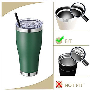 30 oz Tumbler Replacement Lid - Compatible with YETI 30 oz Tumbler, 14 oz Mug, 35 oz Straw Mug and Old Style RTIC, 2 Pack Travel Spill Proof Cup Lids