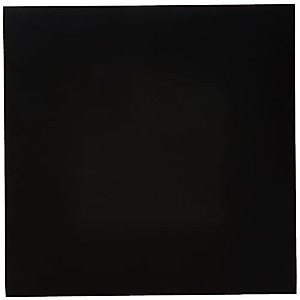 12 x 12-inch Black AC Cardstock Pack by American Crafts | Includes 60 sheets of heavy weight, textured black cardstock
