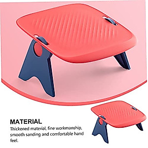 STOBAZA Shoe Shelf 1 PC Plastic Shelf Novel Blue Simple Slots for Stand Organization Saver Clo Double-Layer Cabinet Household Red Shoes Detachable Home No Organizer Adjustable Require Shoe Cabinet