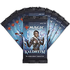 Magic The Gathering Kaldheim Bundle | 10 Draft Boosters (150 Magic Cards) + Accessories