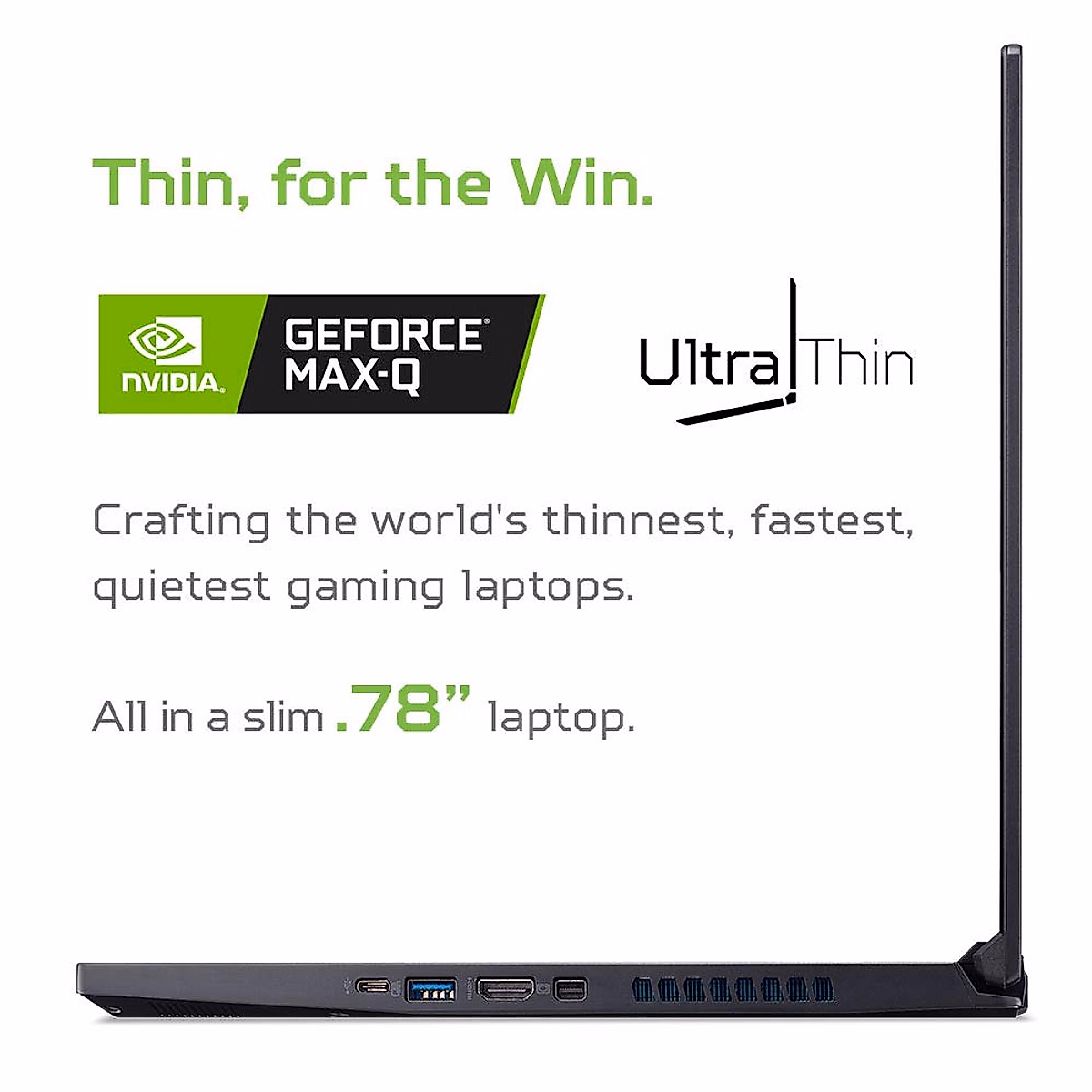 Acer Predator Triton 300 Gaming Laptop, Intel i7-10750H, NVIDIA GeForce RTX 2070 Max-Q, 15.6" FHD 240Hz 3ms IPS Display, 16GB Dual-Channel DDR4, 512GB NVMe SSD, WiFi 6, RGB Backlit KB, PT315-52-73WT