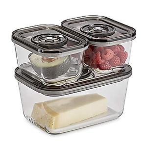 Caso Design VG 3000 3-Piece Food Vacuum Canister Set with Food Management App, small