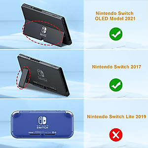 Fintie Carrying Case for Nintendo Switch OLED Model 2021/Switch 2017, [Shockproof] Hard Shell Protective Cover Travel Bag with 10 Game Card Slots & Inner Pocket, Starry Night