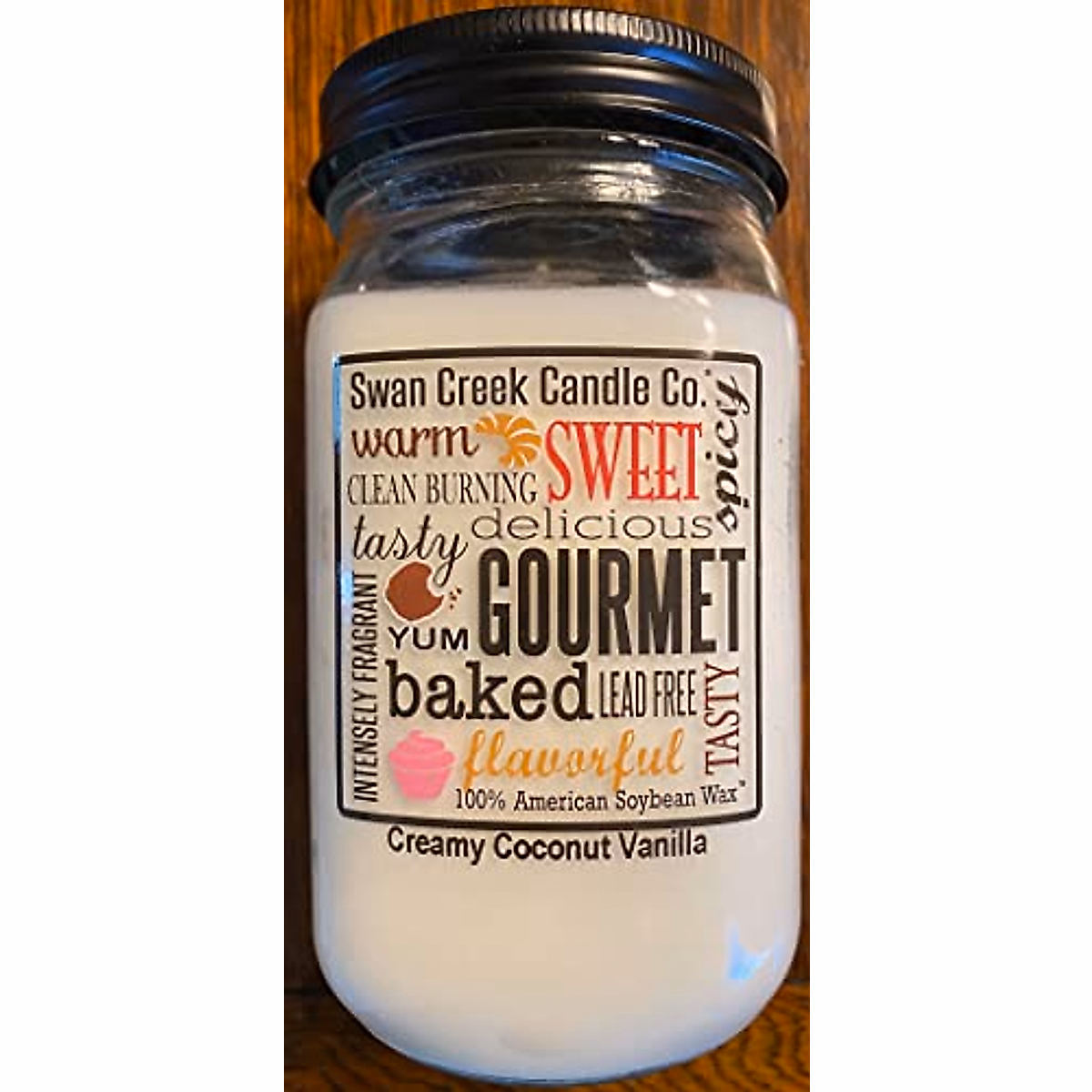 Swan Creek 24 oz Pantry Jar Candle - Creamy Coconut Vanilla
