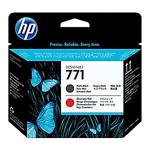 HP 771 Printhead Matte Black/Chromatic Red, Hewlett Packard CE017A