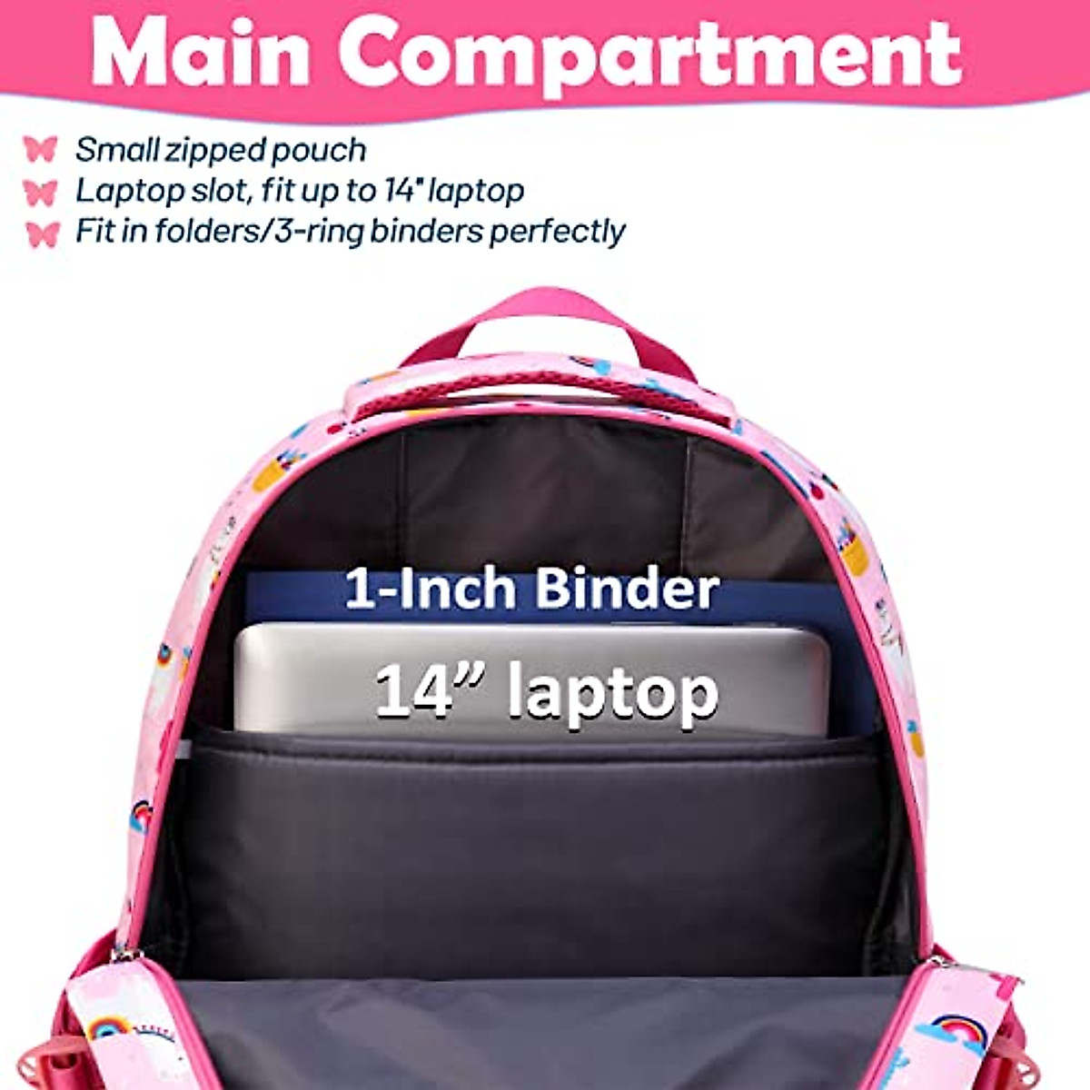 BLUEFAIRY Llama Toddler Backpack Kindergarten Preschool Backpack Cute Bag for Kids Fruits Cactus Bookbags Lightweight Carry Bag for Girls Animals Alpaca Gifts 2-4 3-5