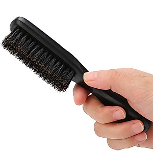 Beard Brush for Men, Mustache Brush, Mustache Comb, Beard Grooming Brush Beard Brush Hair Combs with Wooden Handle for Beards Moustaches Works with Beard Oil and Balm to Soften