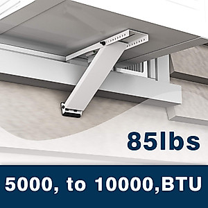 Pearwow Window Air Conditioner Support Bracket, 85 lbs Light Duty Air Conditioner Support Bracket,Universal Window AC Bracket,Designed for AC Unit 5,000 to 10,000 BTU