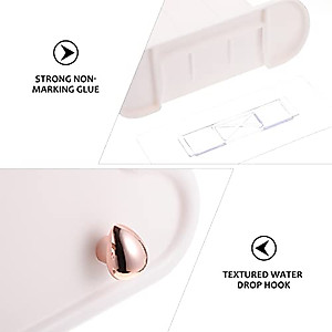 VALICLUD 1pc with Purse Kitchen Installation Non-Punch Holder Free Shelves Hanging Self Bathroom Adhesive Floating Clothes Multifunction Traceless Wallet Bedroom Punch-Free Household Shelf