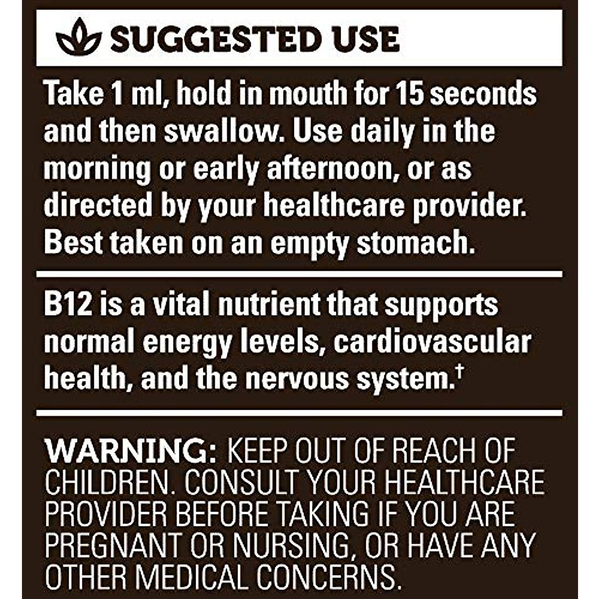 Global Healing Center Vegansafe B12, 2500 mcg Organic Sublingual Liquid Vitamin B12 Drops | 2-in-1 Methylcobalamin & Adenosylcobalamin Blend for Energy, Mood, and Heart Health, 30-Day Supply (1 Fl Oz)