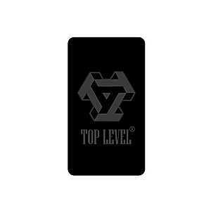 Top Level Short Plain Beanie - Winter Unisex Plain Knit Hat (Black)