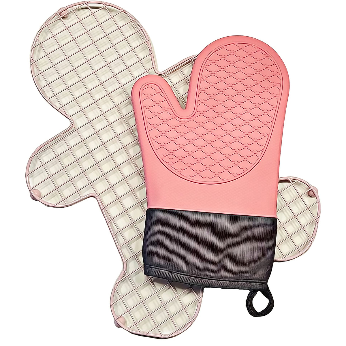 Dezicakes Cooling Rack for Baking Cookies Cupcakes Pink Gingerbread Unique Style Bakers Gift Idea Wire Rack Baking Oven Rack with Silicone Baking Mitt, Rust-Resistant, Cupcake Rack