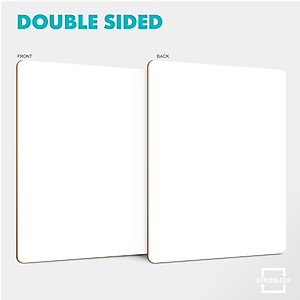 SCRIBBLEDO 2 Pack Small White Board Dry Erase Mini Whiteboard 9x12 Inch Small Dry Erase Board Marker Board Dry Erase Lapboards Handheld Personal White Boards for Students Small Whiteboard