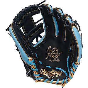 Rawlings | HEART OF THE HIDE R2G Baseball Glove | Right Hand Throw | 11.5" - Pro I-Web | Navy/Columbia Blue