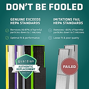 Germ Guardian FLT4850PT True HEPA Genuine Air Purifier Replacement Filter B, with Pet Pure Treatment for GermGuardian AC4900, AC4825, AC4850PT, CDAP4500, AC4300, and More, 1 Count (Pack of 1)