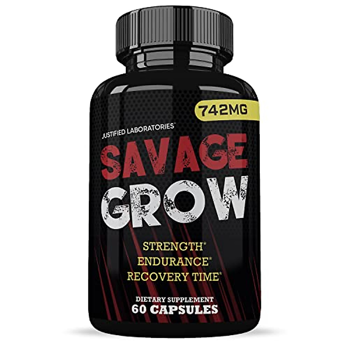 (2 Pack) Savage Grow 742MG All Natural Advanced Men's Health Formula 120 Capsules