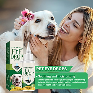JUSTSWAG Dog Eye Drops, Effective Dog Eye Drops for Dogs, Infection Treatment- Relieve Pink Eyes and Allergy Symptoms, Improve Dryness