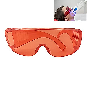 ORILAO 2PCS Dental Red Eye Protection Glasses Teeth Whitening Goggle Glasses