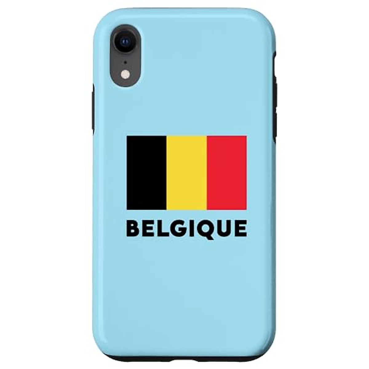 iPhone XR Belgique Flag Belgium België Black, Yellow, Red Case