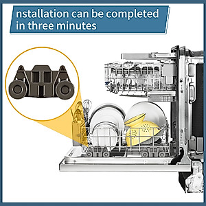 UPGRADED W10195416 (Packs of 4), Resistant to Rust Dishwasher Wheels Lower Rack for Kitchenaid Whirlpool Maytag Kenmore. Dishwasher Rack Parts W10195420 AP5983730 W10579095A Replacement Wheels