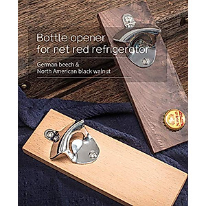 Gifts for Men Dad, Wall Mounted Magnetic Bottle Opener, Unique Beer Gift Ideas for Him Boyfriend Husband Grandpa Uncle, Cool Gadgets Christmas Stocking Stuffers, Birthday Housewarming Anniversary