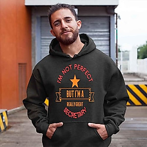 Inspirational Gift Funny Secretary Gift for Girls and Women - Humor on Men Women Gray Multicolor Pullover Hoodie