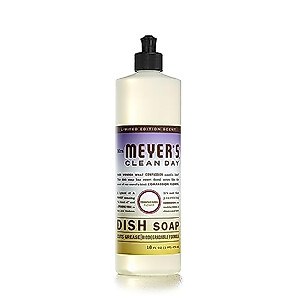 MRS. MEYER'S CLEAN DAY Liquid Dish Soap, Biodegradable Formula, Compassion Flower, 16 fl. oz