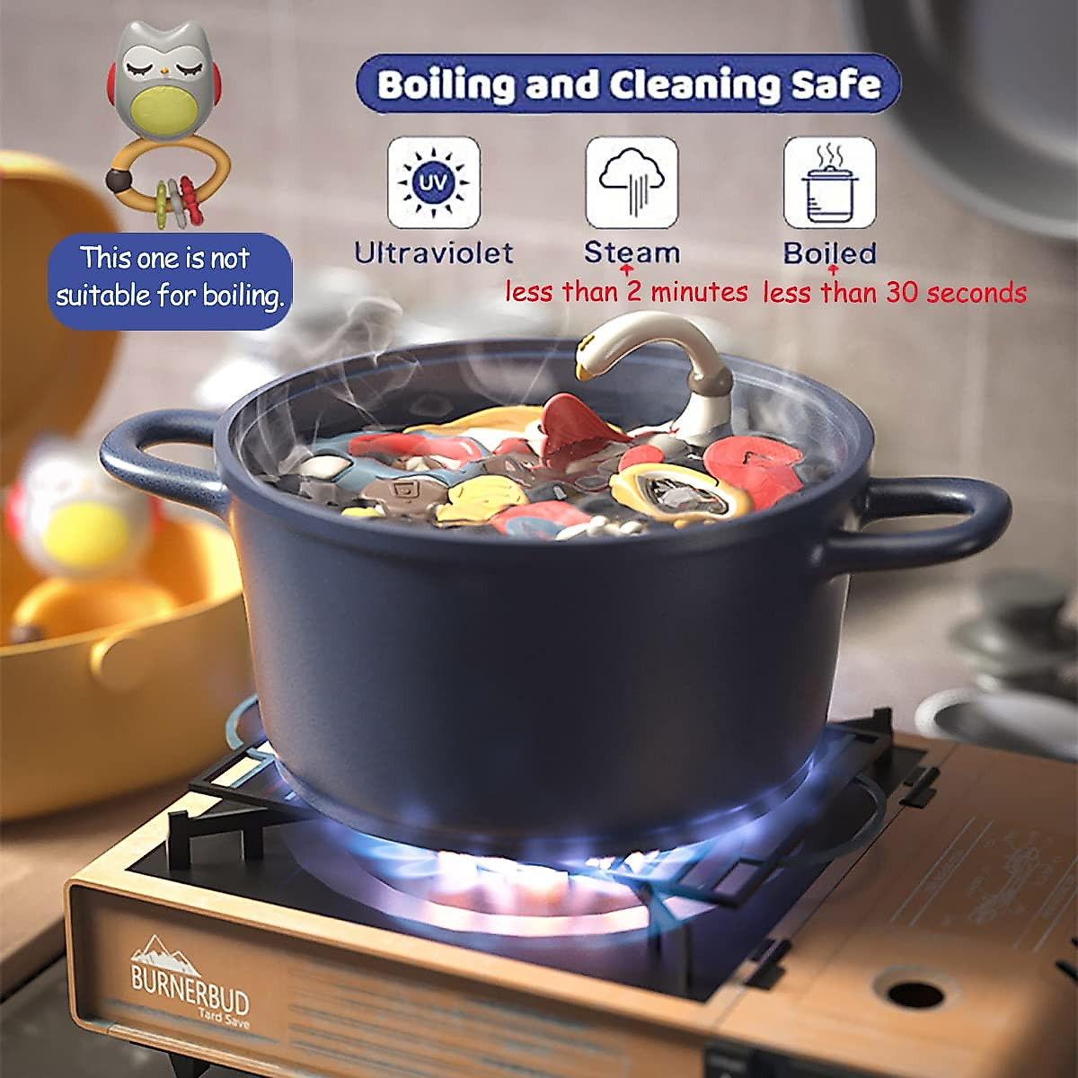 LAFALA Baby Toys 3-6 Months Baby Rattle Set Teething Toys for Babies 0-6 Months 11 PCS 4 Month Old Toys for Babies Teether Baby Essentials with Storage Box Infant Toys Newborn Toys Baby Girls Gifts