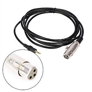 Tihebeyan 10FT/ 3 Pin XLR Connector Female to 1/8" 3.5mm Male Stereo Jack Microphone Audio Cord Cable Stereo Mini Jack AUX Cord Audio Cable