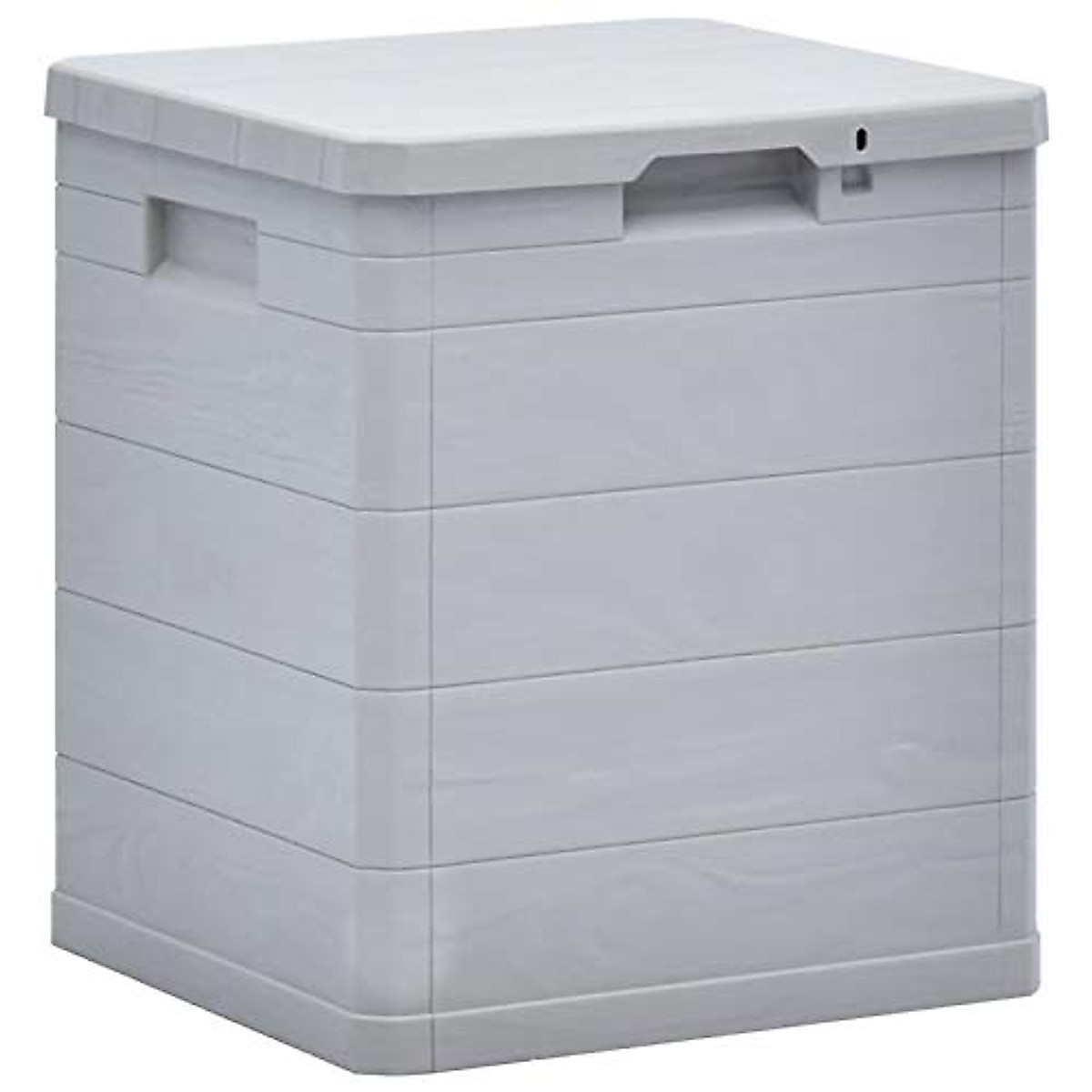 Festnight Garden Storage Box Lockable Garden Container Cabinet Toolbox for Patio Outdoor Furniture 23.8 gal Light Gray