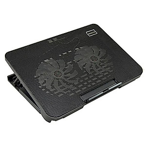 Laptop Cooler Cooling Pad, Dual Fan USB Powered Gaming Cooling Pad Stand High Speed Laptop Cooling Pad for 14in 15in 17in Devices