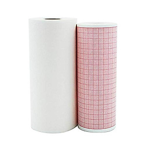 10 Rolls Thermal ECG Print Paper EKG Recording Chart Papers For 3-Channel ECG Machine and Patient Monitor Fit ECG300G - Width:3"(80mm) Length:65ft(20m)