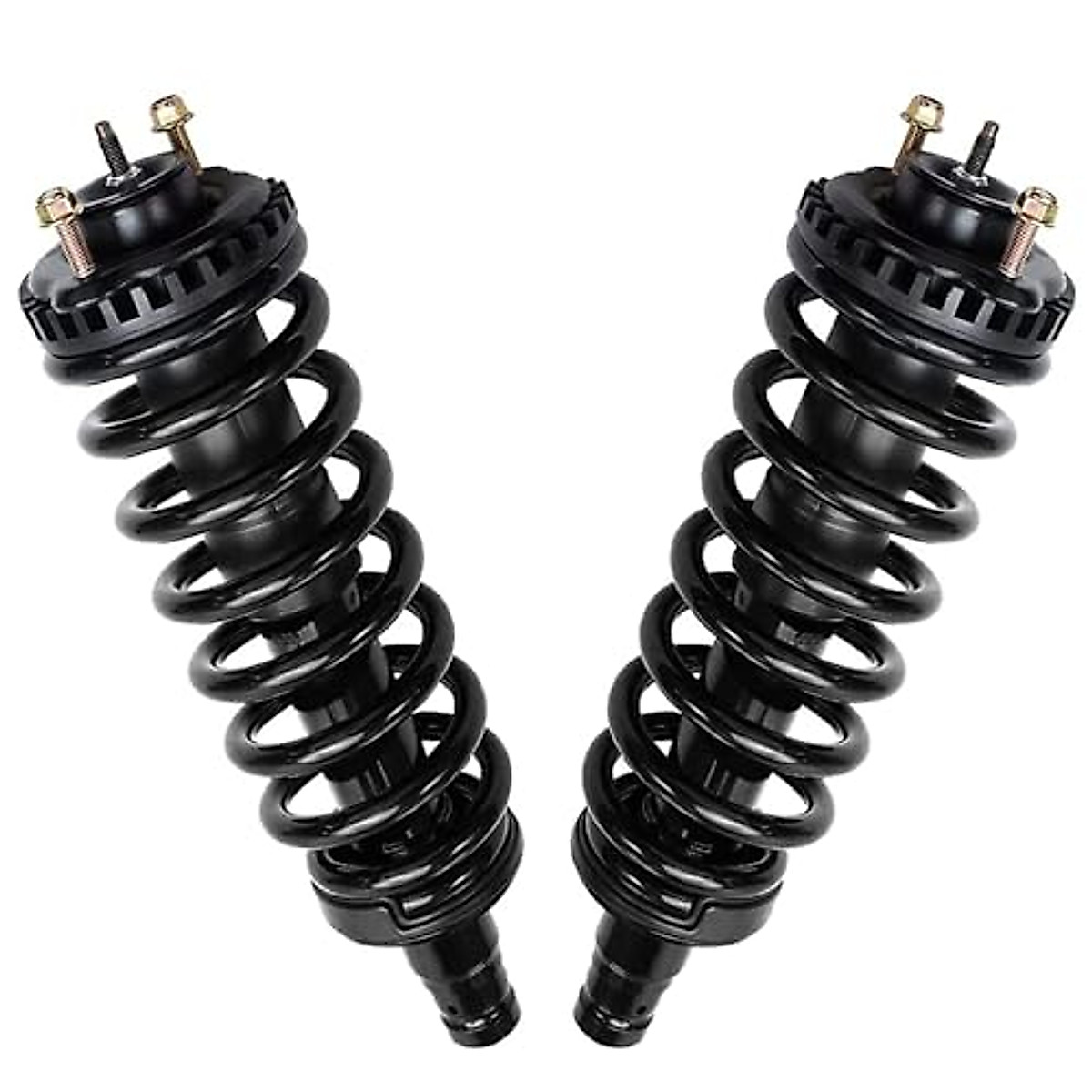 Detroit Axle - 18pc Front End Suspension Kit for 2003 Chevy Trailblazer EXT GMC Envoy, Upper Lower Control Arms Ball Joints Ready Struts Wheel Bearing and Hubs Sway Bars Tie Rods Boots Replacement