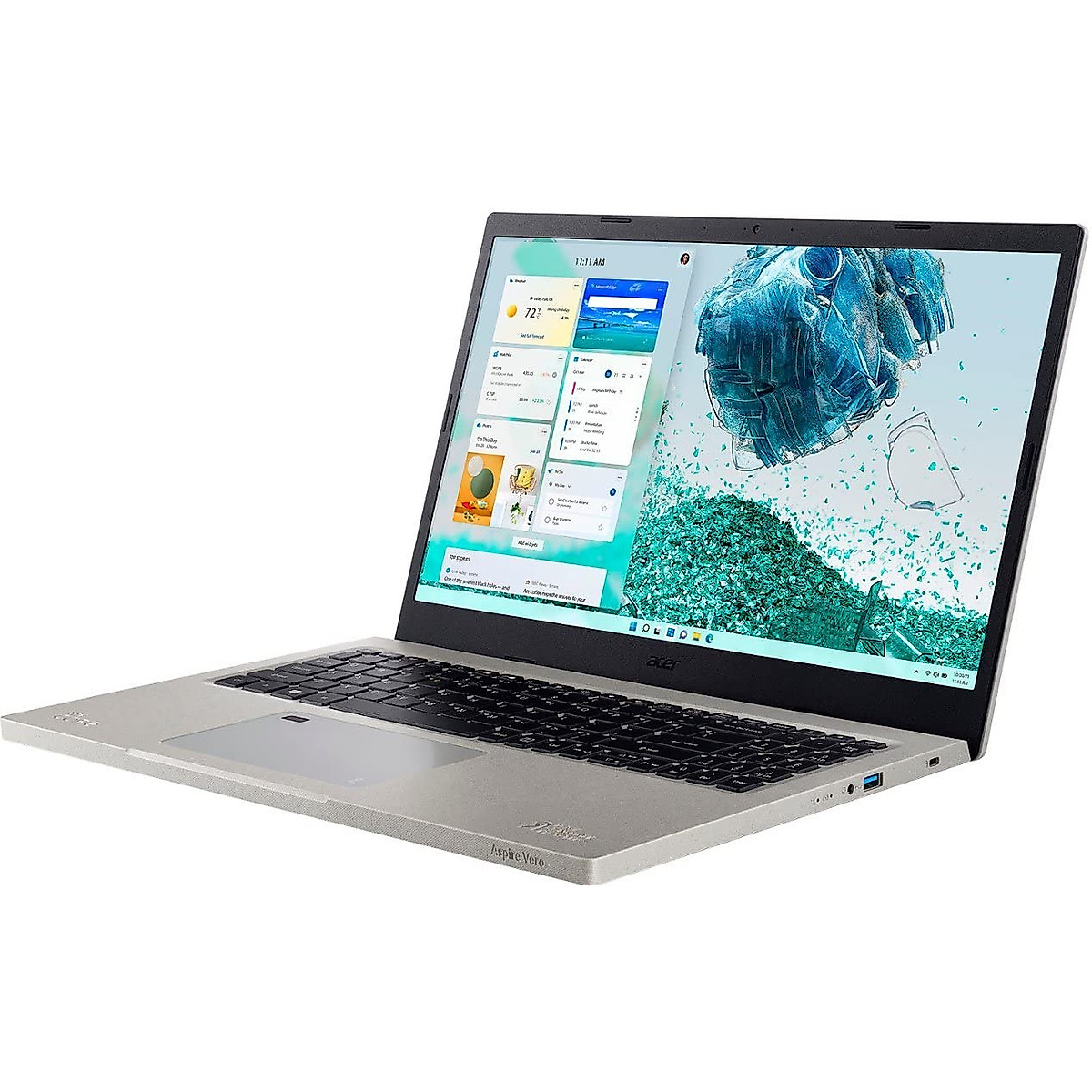 acer Aspire Vero 15 Green Laptop Computer, 12th Gen Intel Core i5-1235U 10-Core, 20GB RAM 512GB NVMe SSD, 15.6" FHD IPS, Thunderbolt 4, Ethernet, Fingerprint Reader, Backlit KB, Win11 + Mousepad
