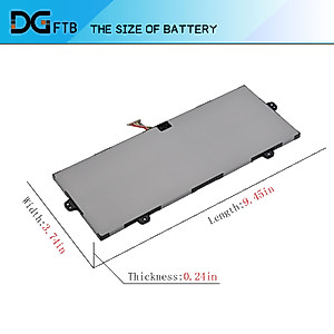DGTech AA-PBTN4LR Laptop Battery Replacement for Samsung 9 Pro 15″ NP940X3M NP940X5M NP940X5N NP940X3M-K01US NP940X3M-K02US NP940X5M-X01US NP940X5N-X01US Series BA43-00386A 15.4V 3530mAh 54Wh